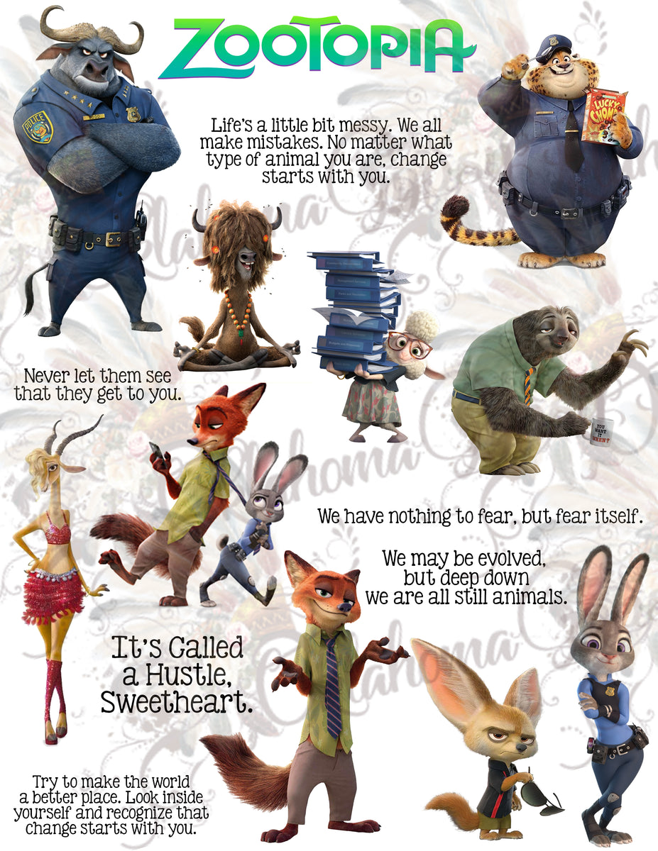 Zootopia Inspired Digital File – Oklahoma Gypsy Designs