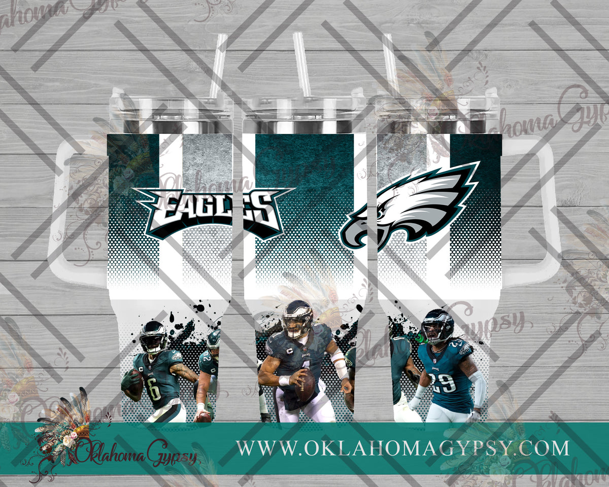 40oz Eagles Digital File Wraps – Oklahoma Gypsy Designs