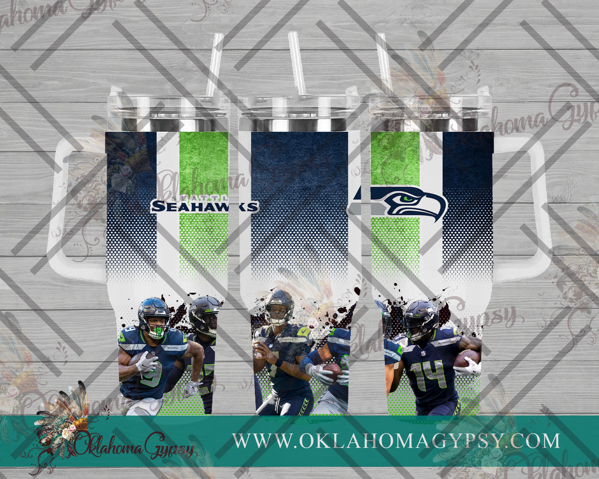 40oz Seahawks Digital File Wraps – Oklahoma Gypsy Designs