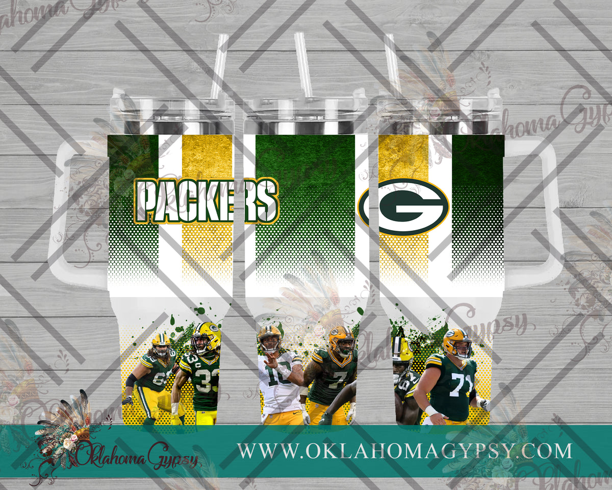 40oz Packers Digital File Wraps – Oklahoma Gypsy Designs