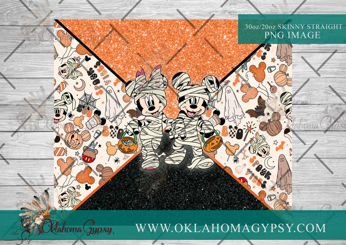 Mickey Halloween Mummy Digital File Wraps – Oklahoma Gypsy Designs