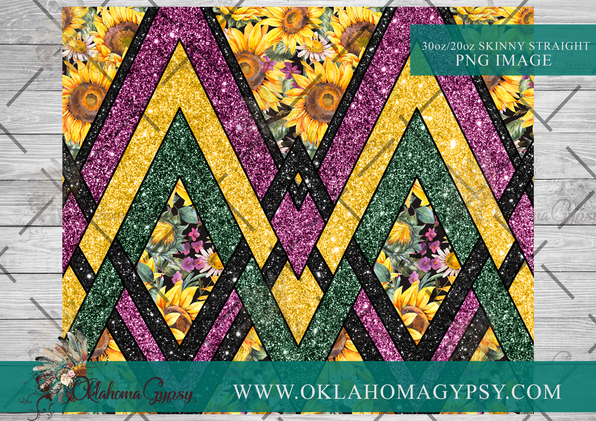 Sunflower Floral Glitter Weaved Basket Digital File Wraps – Oklahoma ...