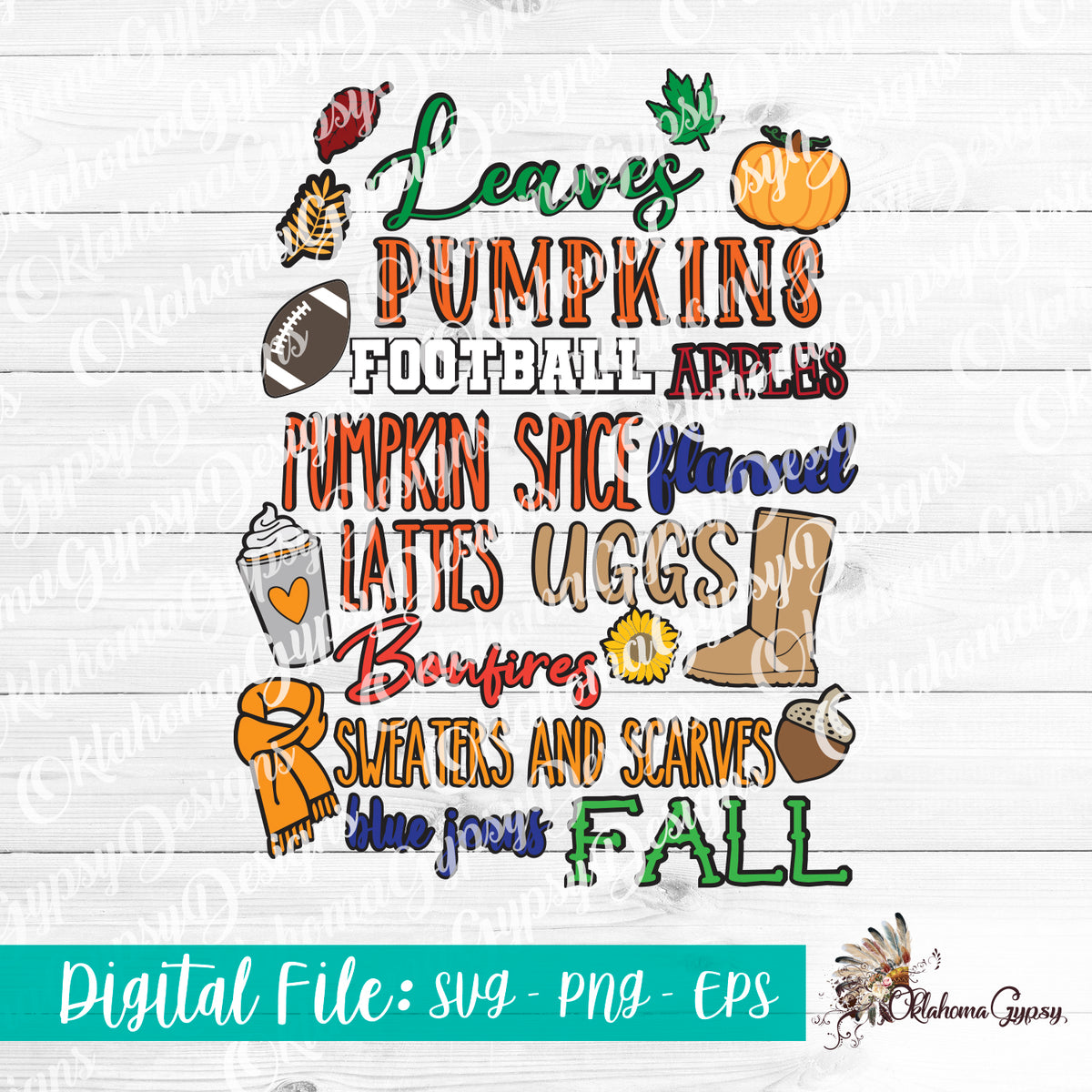 All Things Fall ~ Digital File – Oklahoma Gypsy Designs