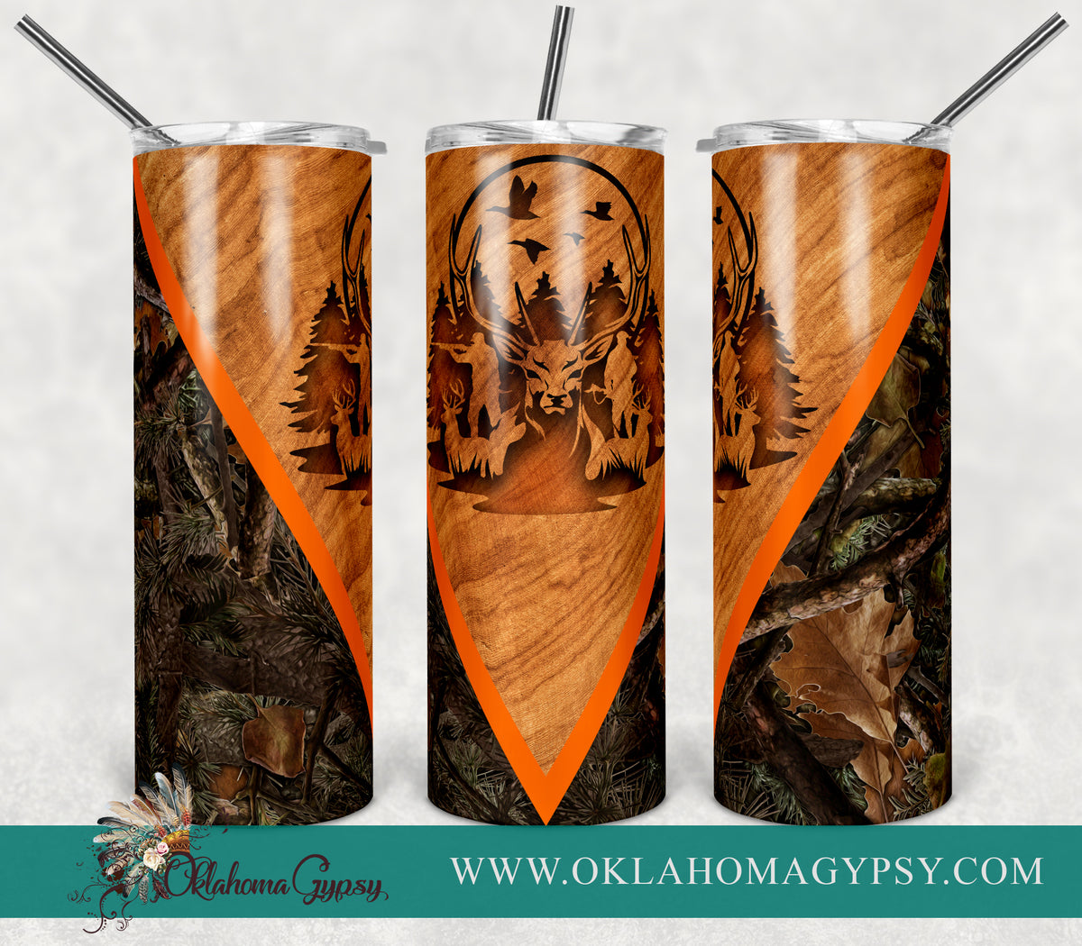 Camo Deer Hunting Woodgrain Digital File Wraps – Oklahoma Gypsy Designs