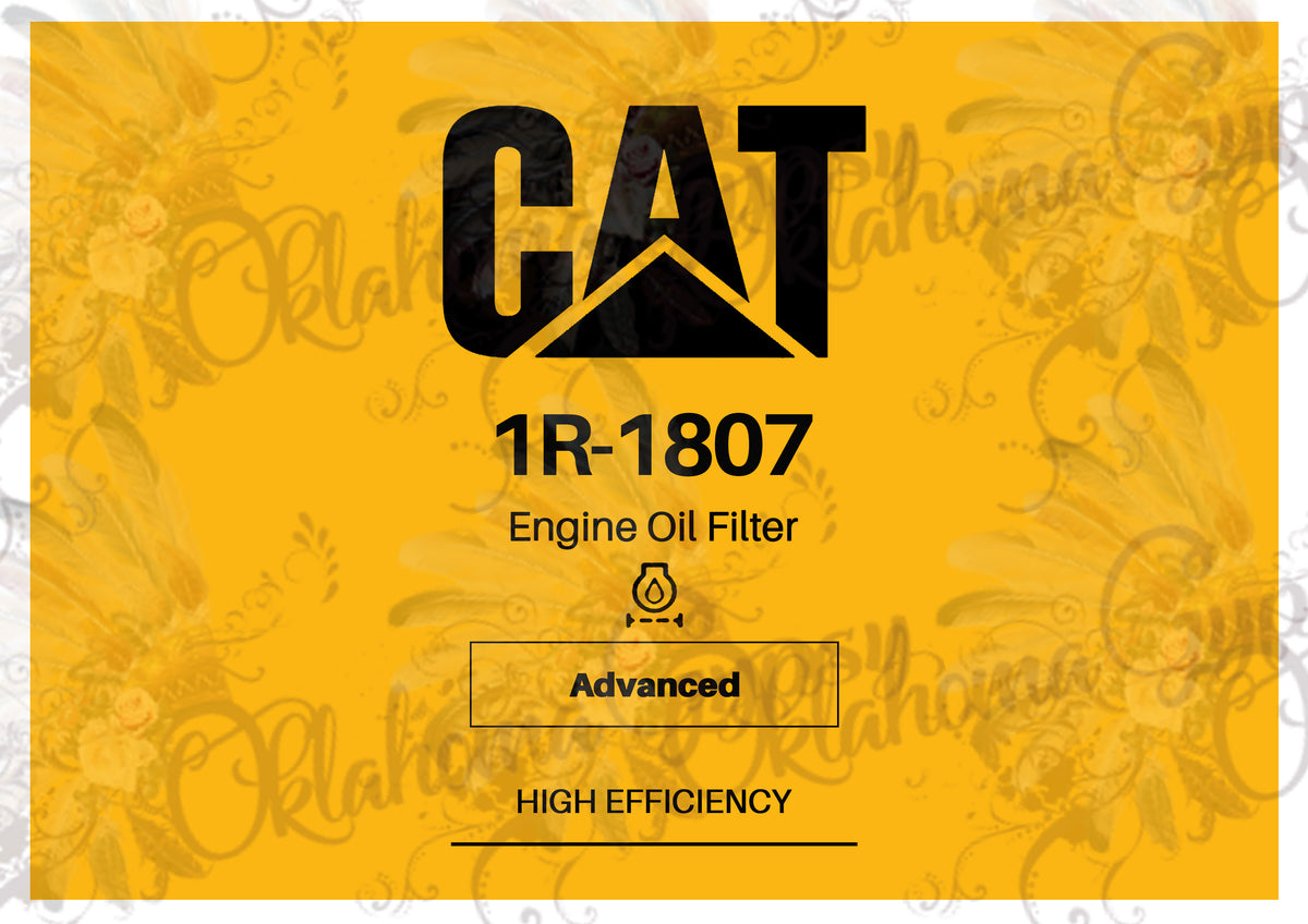CAT Oil Filter Label Digital File – Oklahoma Gypsy Designs