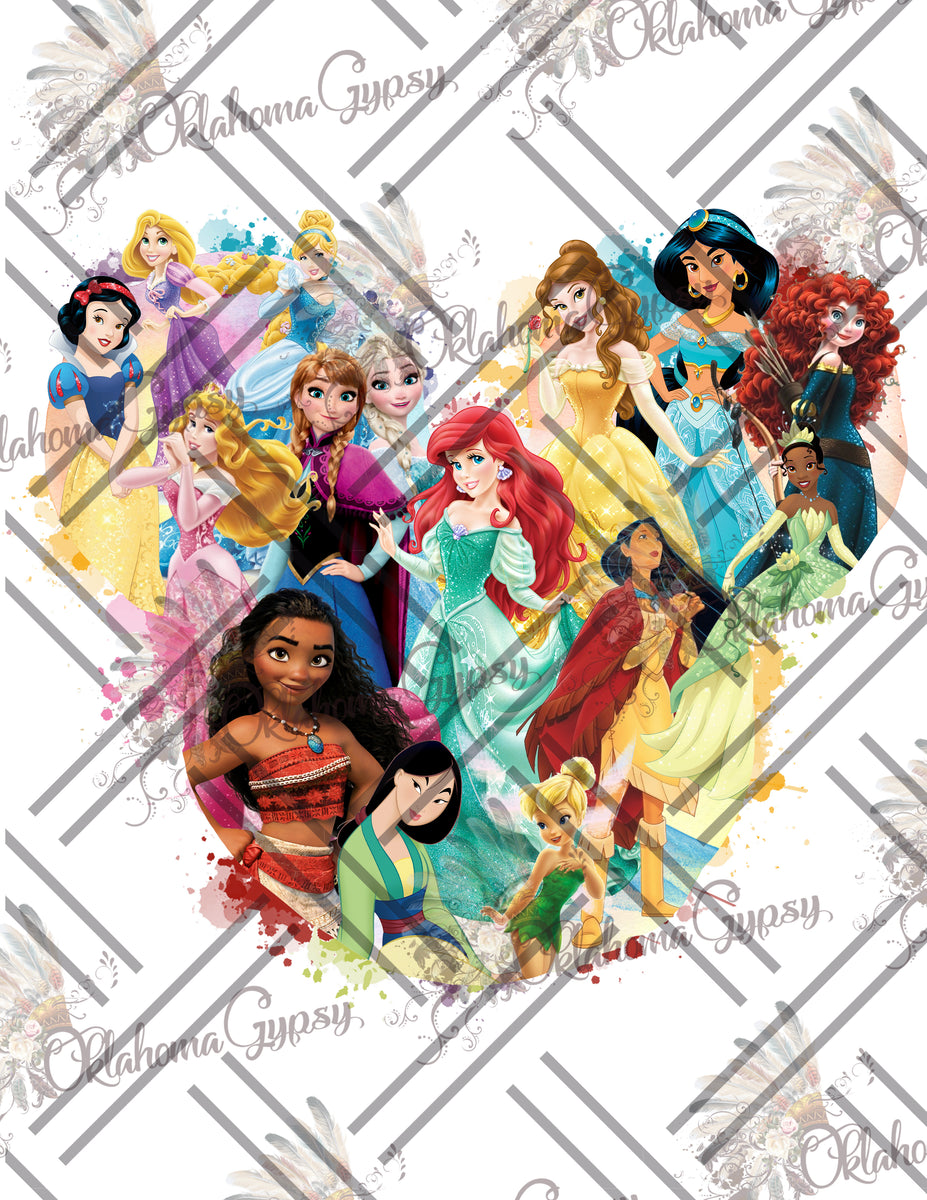 Mouse Ears Princesses Digital File – Oklahoma Gypsy Designs