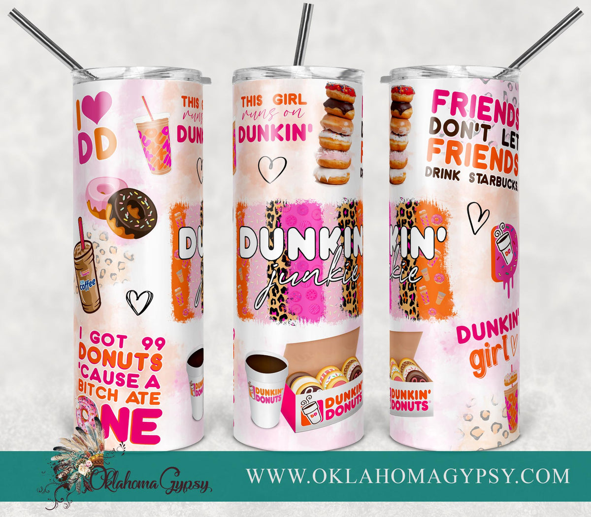 Dunkin' Junkie Digital File Wraps – Oklahoma Gypsy Designs