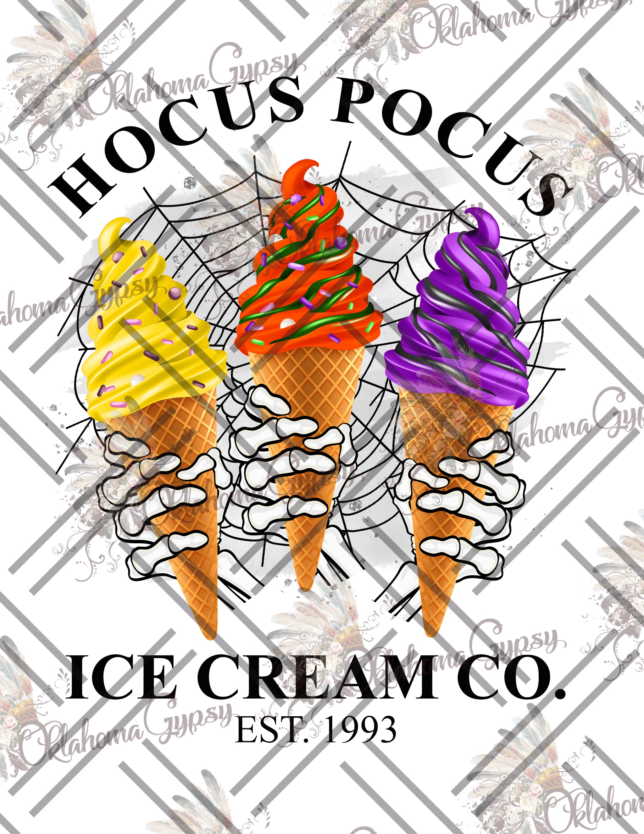 Hocus Pocus Ice Cream Co. Digital File – Oklahoma Gypsy Designs