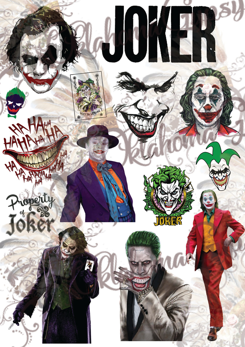 Joker Inspired Digital File – Oklahoma Gypsy Designs