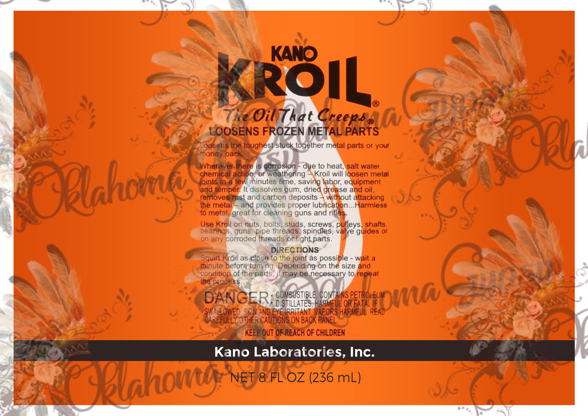 KANO Kroil Label Digital File – Oklahoma Gypsy Designs
