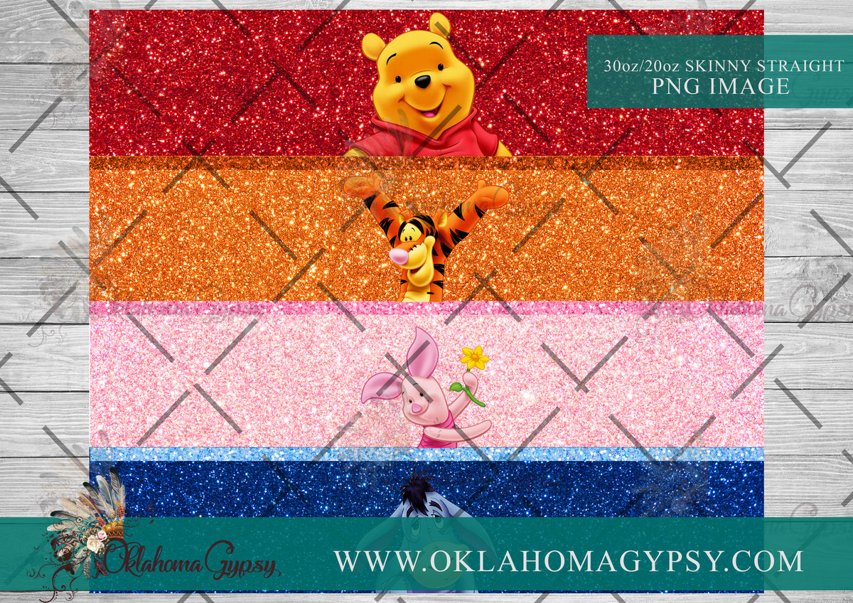 Pooh Bear & Gang Digital File Wraps – Oklahoma Gypsy Designs
