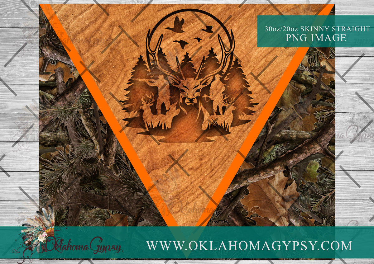 Camo Deer Hunting Woodgrain Digital File Wraps – Oklahoma Gypsy Designs