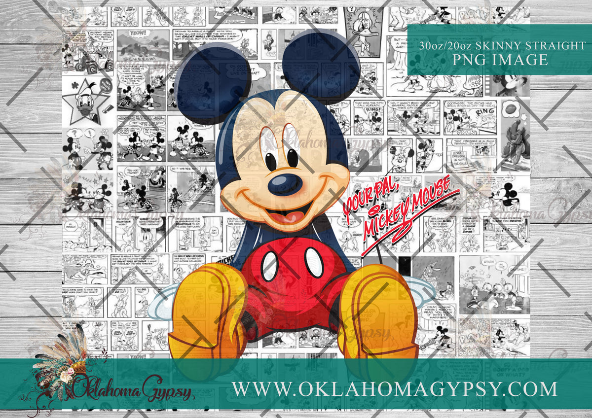 Mouse Comic Book Design Digital File Wraps – Oklahoma Gypsy Designs