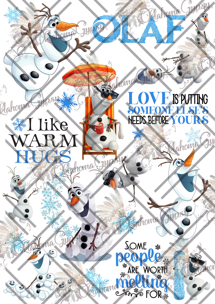 Olaf ~ Frozen Inspired Digital File – Oklahoma Gypsy Designs
