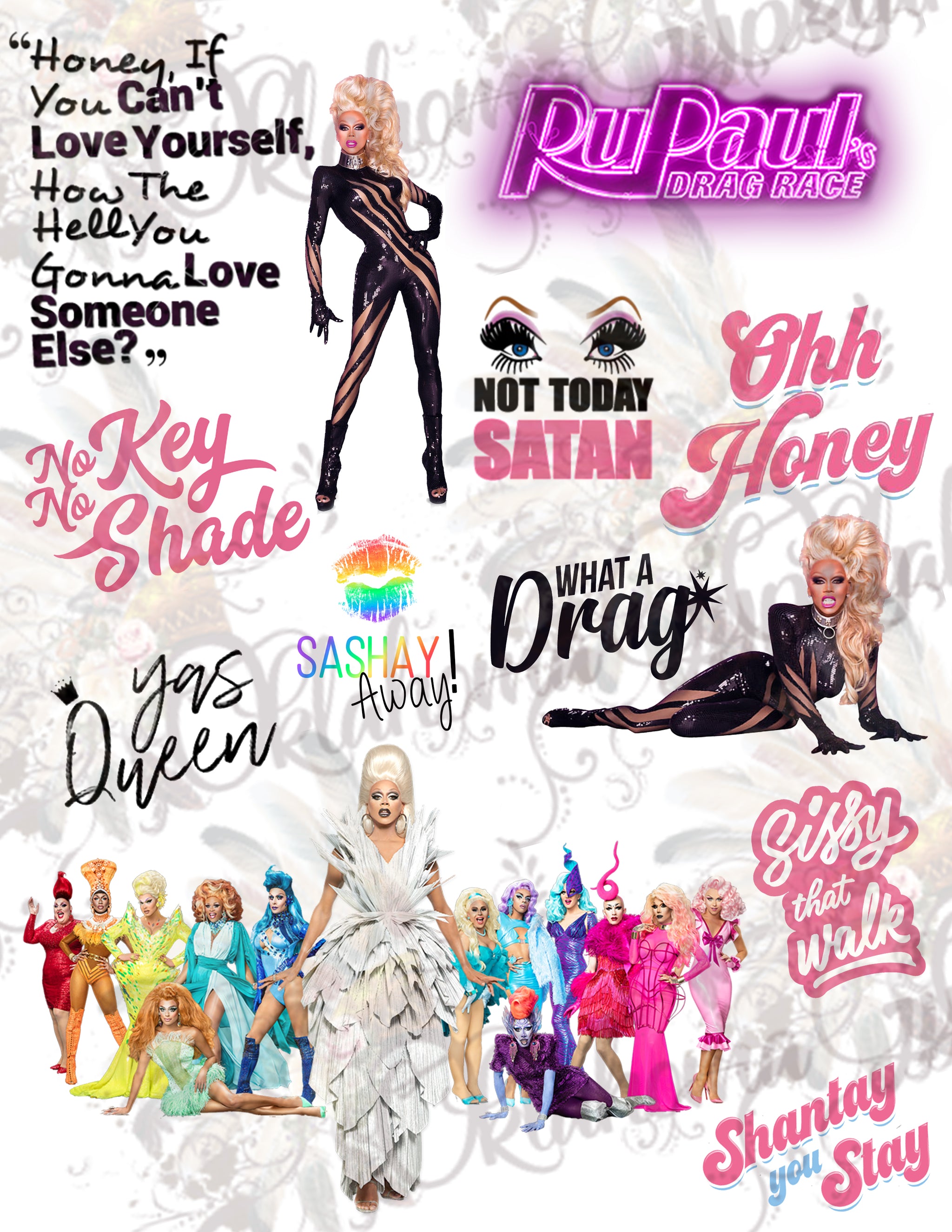 RuPaul's Drag Race Inspired Digital File – Oklahoma Gypsy Designs