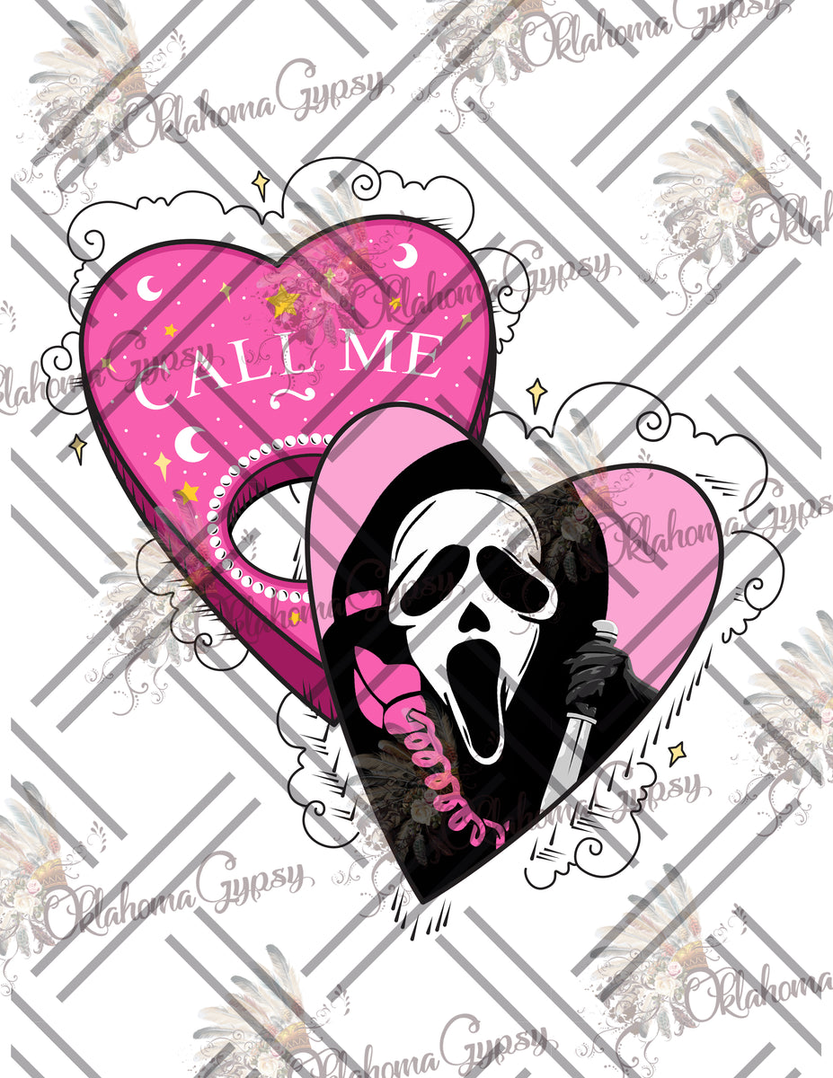 Scream Call Me Digital File – Oklahoma Gypsy Designs