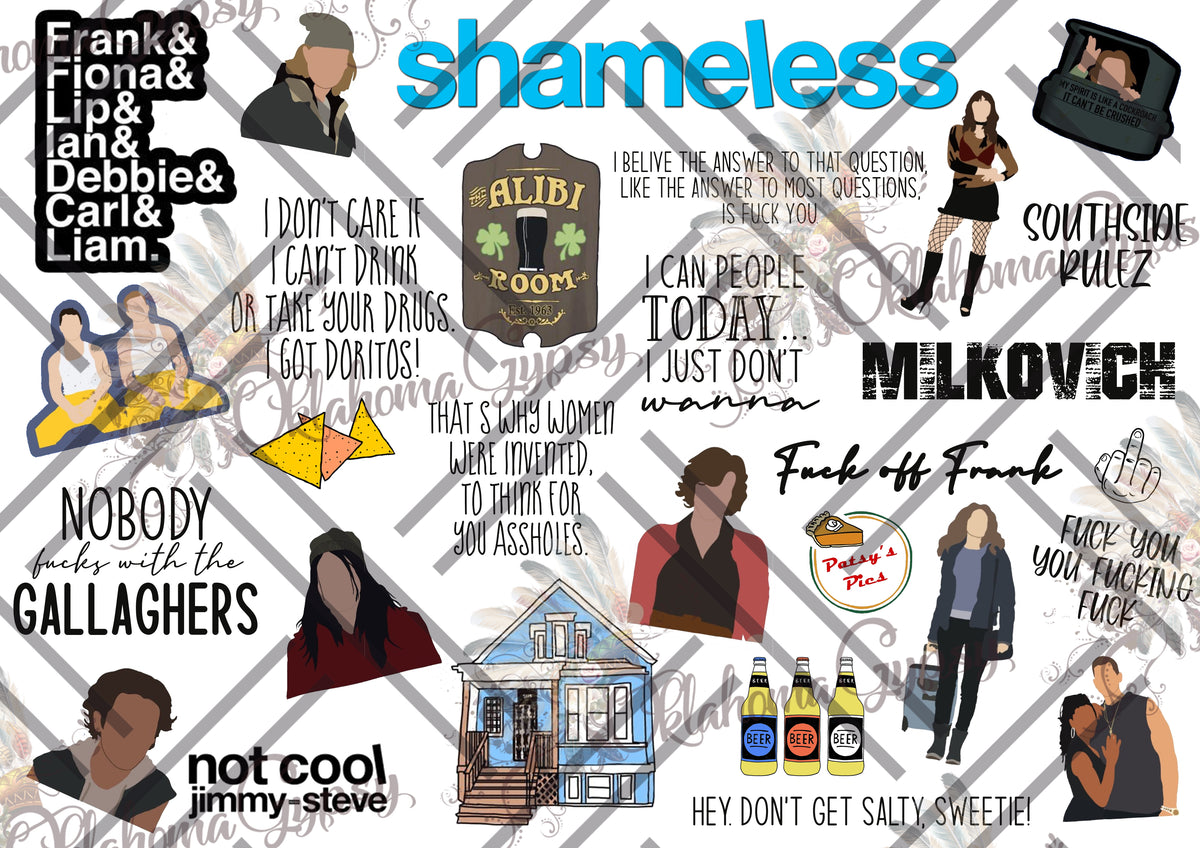 Shameless Inspired Digital File – Oklahoma Gypsy Designs