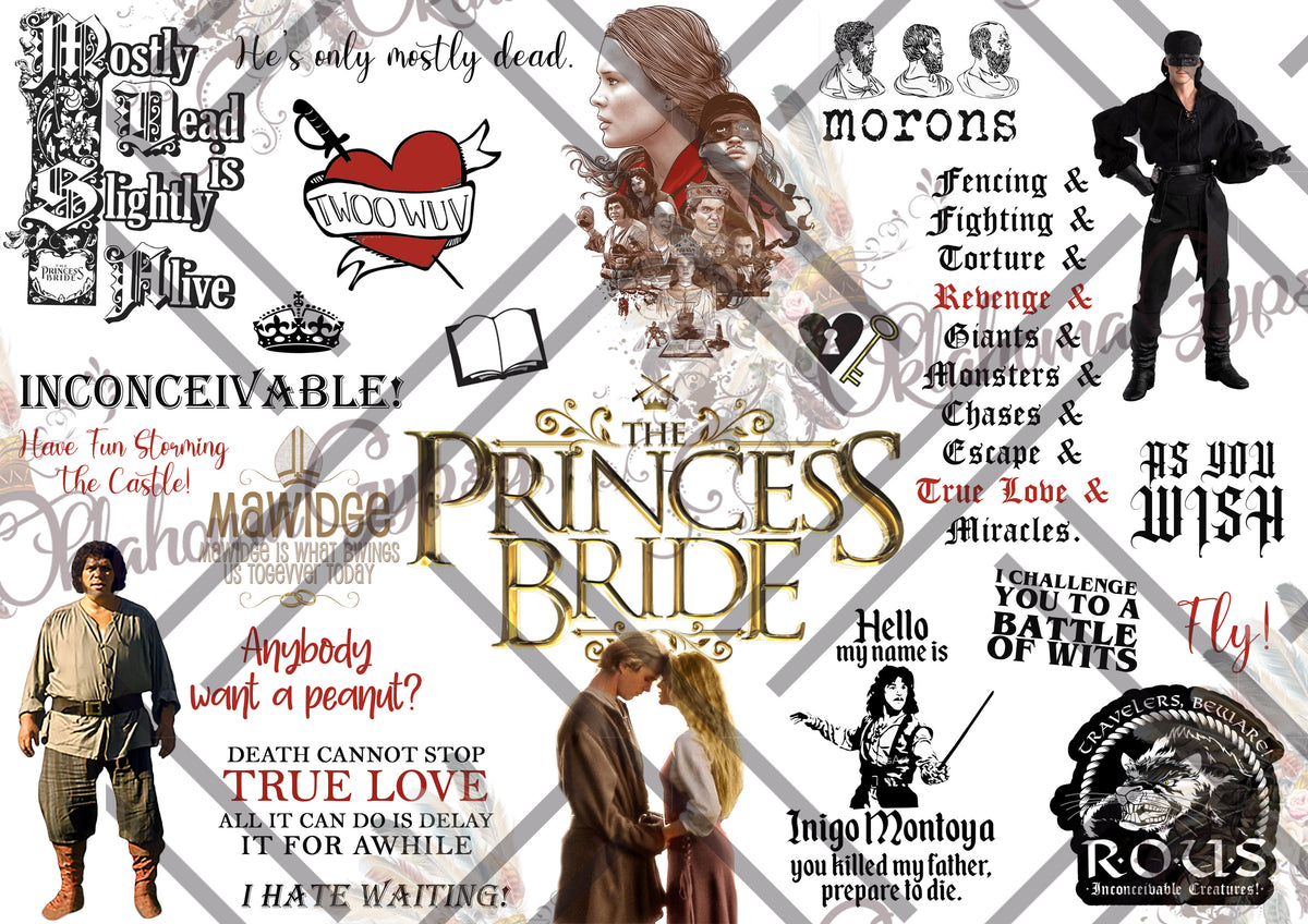 Princess Bride Inspired Digital File – Oklahoma Gypsy Designs