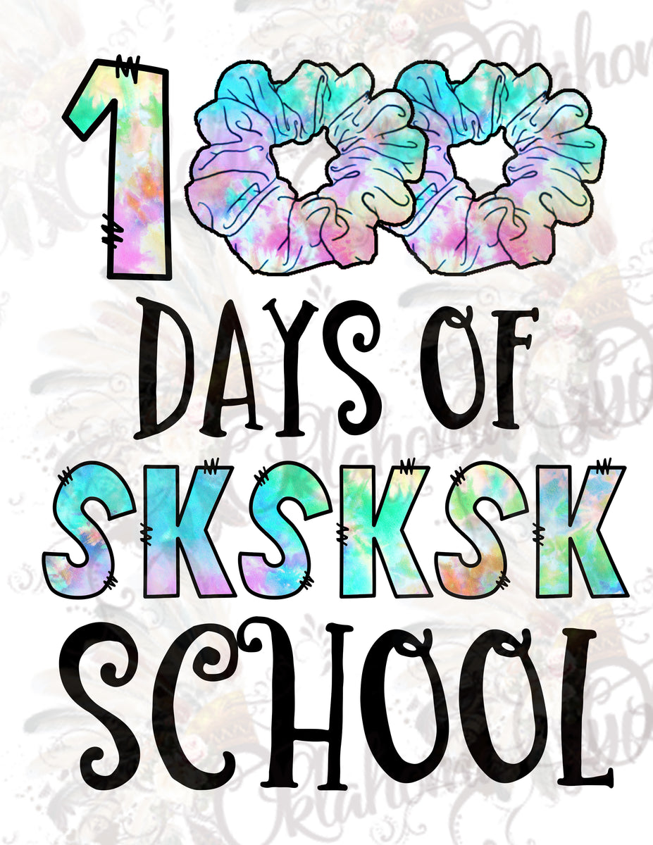 VSCO GIRL 100 Days Of School Inspired Digital File – Oklahoma Gypsy Designs