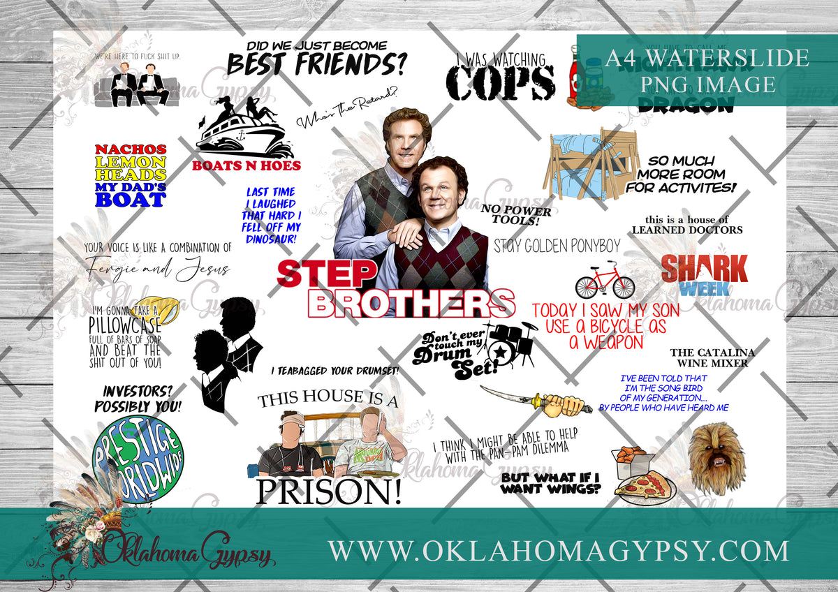Step Brothers Inspired Digital File – Oklahoma Gypsy Designs
